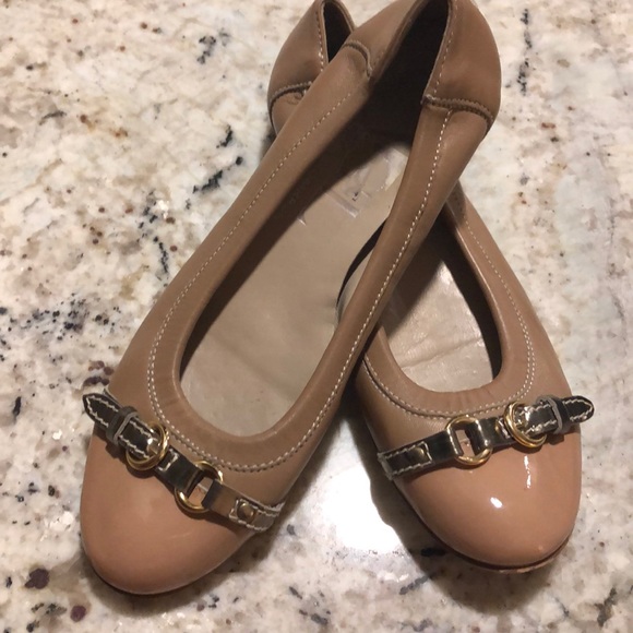 Attilio Giusti Leombruni | Shoes | Agl Belted Tanbeige Flat Shoes Size ...